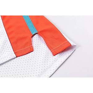 Flint Tropics Jackie Moon #33 Coffee Black #7 Semi Pro 90s Hip Hop Clothes for Party Men Basketball Jersey Green White (7 White, Large)