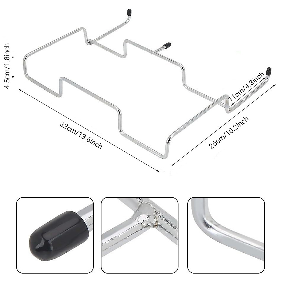 Trash Bag Holder, Iron Trash Can Bracket Lightweight Dustbin Cage Garbage Hanging Bag Holder Table Garbage Rack for Indoor Outdoor Kitchen BBQ Camping Use