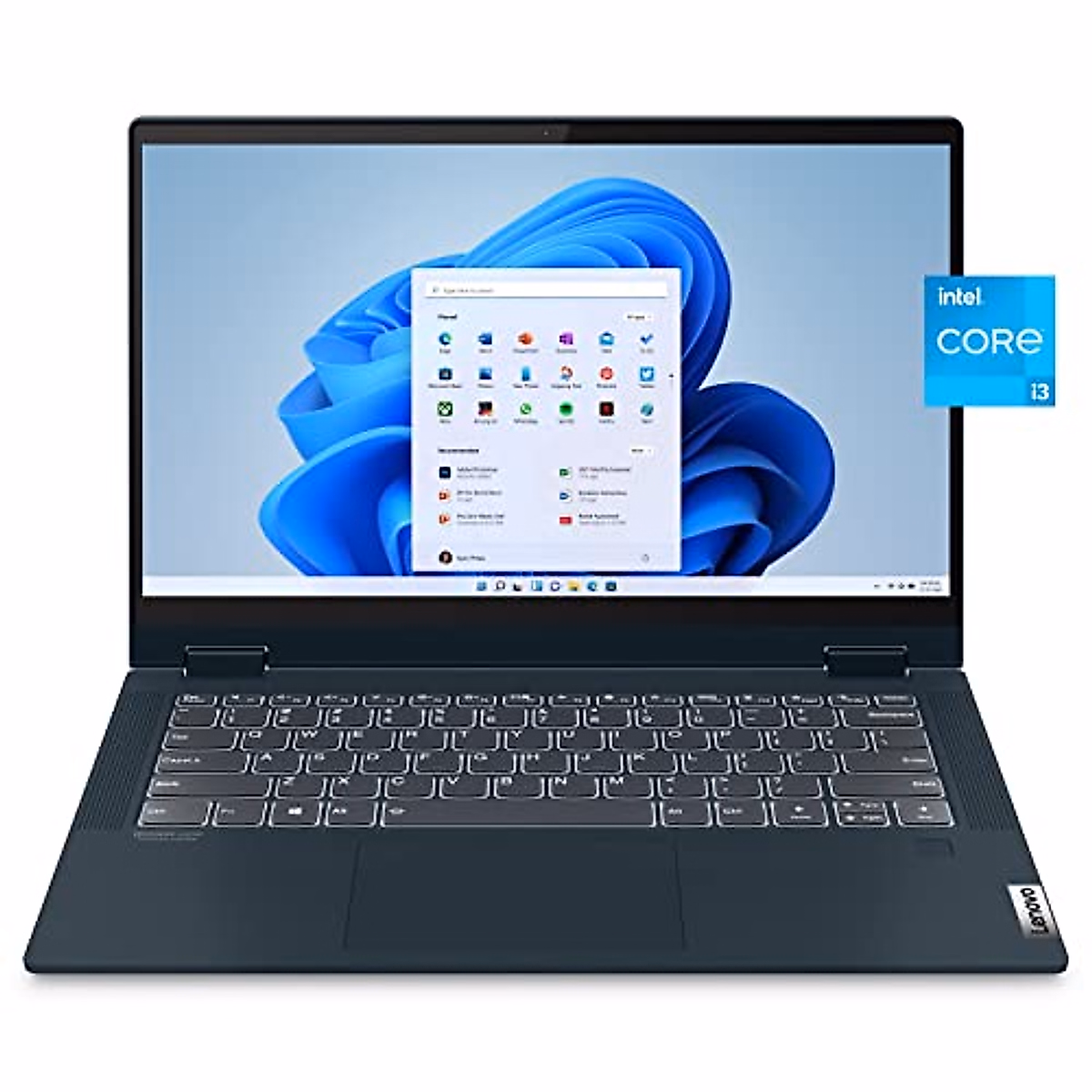 Lenovo IdeaPad Flex 5i 14" FHD 2-in-1 Touchscreen Laptop, Intel Core i3-1115G4(up to 4.1GHz), 4GB RAM 256GB PCIe SSD, Abyss Blue, Windows 11 in S Mode