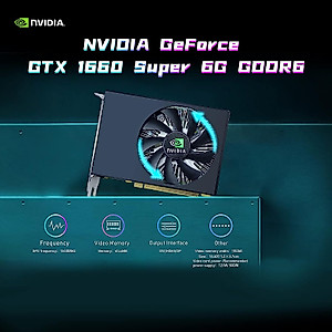 Lenovo Gaming PC Desktop Computer - Intel Quad I5 up to 3.6GHz, GeForce GTX 1660 Super 6G GDDR6, 16GB Memory, 256G SSD + 3TB, RGB Keyboard & Mouse, WiFi & Bluetooth 5.0, DVD, Win 10 Pro (Renewed)