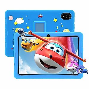 DOOGEE Android 13 Tablet for Kid U10KID, 10.1 Inch HD Display, WiFi6, 4GB RAM +128GB ROM, Dual Speaker, TUV Low Bluelight Certification, Kids Tablet with Case (Blue)