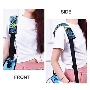 xigua Van Gogh Starry Night Car Seat Neck Cover, Soft Breathable Car Seat Strap Cover for Baby Kids Boys Girls, Seat Belt Covers for Car Seats, Pushchair, Stroller 2PCS