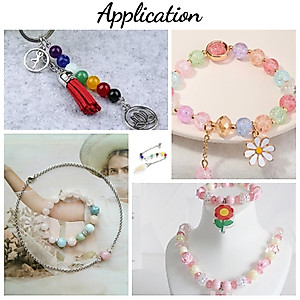 Natonhi 1400pcs 30 Color Glass Beads for Jewelry Making, 8mm Round Crystal Glass Bracelets Making Kit Suitable for Beginner Bracelet Making