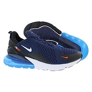 Nike Men's Air Max 270 Running Shoes, Midnight Navy/Bright Crimson/Black/White, 11