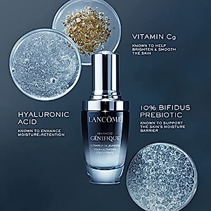 Lancôme Advanced Génifique Face Serum - For Fine Lines & Boosts Radiance - With Bifidus Prebiotic, Hyaluronic Acid & Vitamin Cg - 2.5 Fl Oz