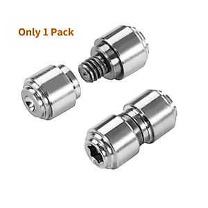 13-Piece Titanium Screw and Pivot Kit, Deep Carry Pocket Clip, Thumb Stud and Omega Spring for Benchmade 535 Bugout, Mini Bugout 533 and Bailout 537, Hardware Combo Set, Titanium Primary Color