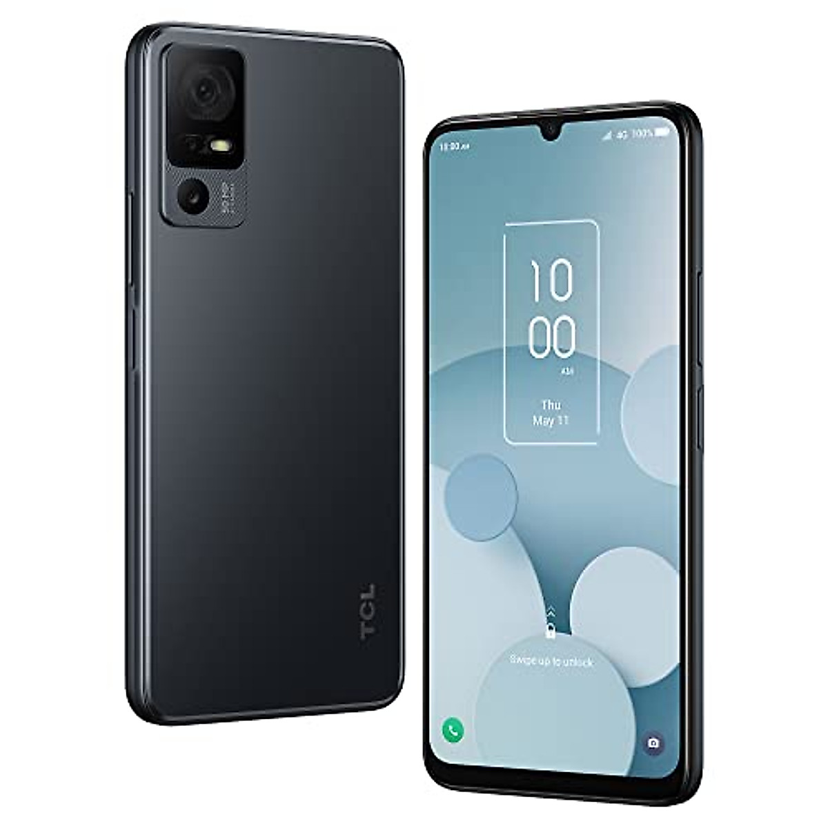 TCL 40XL 2023 Unlocked Cell Phone 4GB + 128GB, 6.75" 90Hz Display, Smartphone Android 13, 50MP AI Camera Mobile Phone, 5000 mAh, 4G LTE, US Version, Dark Gray