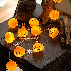 1m/2m/3m Halloween Pumpkin Led String Lights Garden Home Party Decoration Holiday String Light Halloween Lights 1M 10 LEDs（Arrived in About 15 Days）
