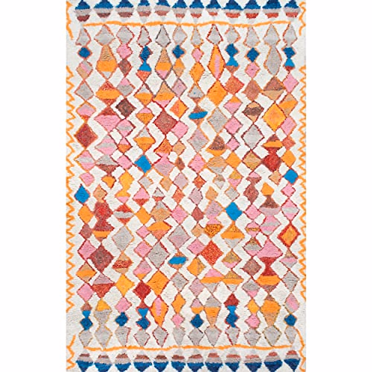 nuLOOM Helaine Hand Tufted Moroccan Shag Area Rug, 10' x 14', Multi