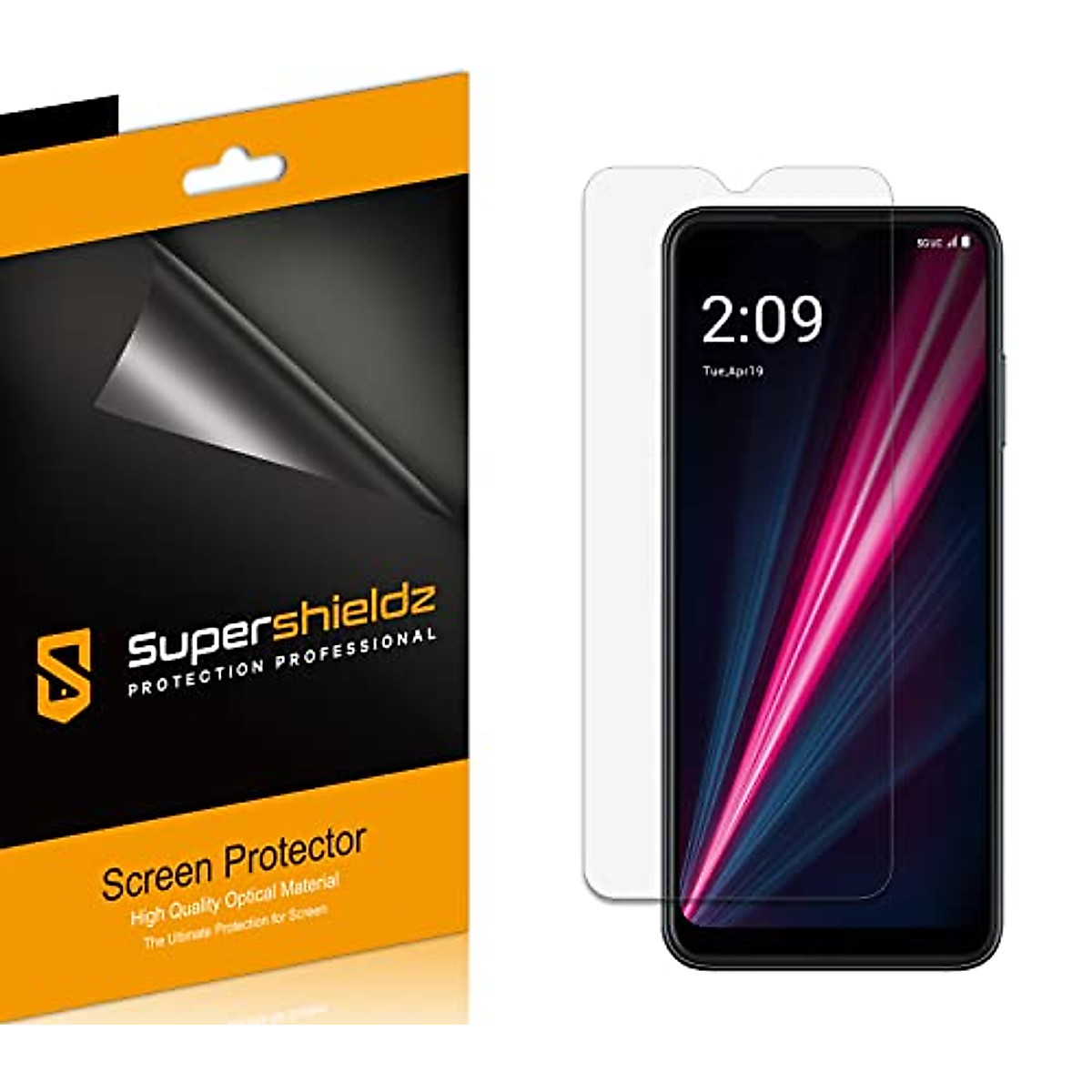 Supershieldz (6 Pack) Designed for T-Mobile Revvl 6 Pro 5G / Revvl 6x Pro 5G Screen Protector, High Definition Clear Shield (PET)