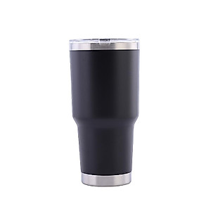 30 oz Insulated Tumbler with Lid and Straw for Iced Tea,Coffee or Water,Stainless Steel Double Vacuum Coffee Tumbler Cup, Powder Coated Travel Mug for Home, Office,Travel and Hiking, Termo de 30 oz