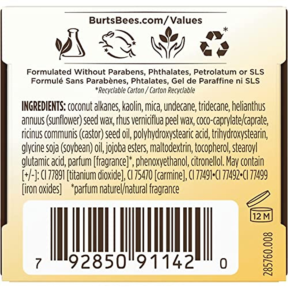 Burt's Bees Eye Shadow Primer, Neutral Ultra Sheer/Translucent Beige Color, Extends Wear For Powder Eye Shadow, For All Skin Tones - 0.25 Ounce