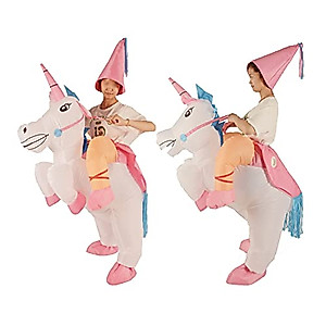 BESTOYARD Halloween Costumes Halloween Costumes Halloween Costumes Costume 2 PCS Inflatable Costume inflatable clothing inflatable party costume party fancy clothes Riding a Horse