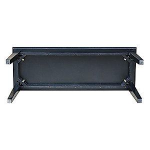 International Concepts Shaker Styled Bench RTA, Black