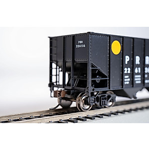 Bethlehem Steel 100-Ton Three-Bay Hopper - Pennsylvania - Yellow Ball #226136 - HO Scale