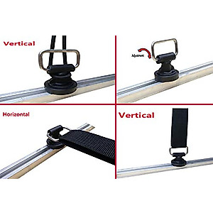 Brocraft Kayak Track Mount Horizontal & Vertical Tie Downs/Kayak Track Tie Down Eyelet-2 Pack
