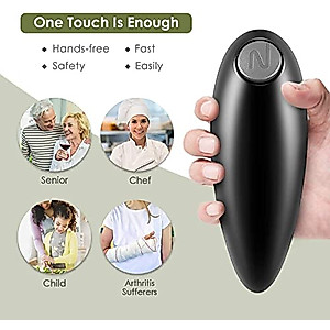 Electric Can Opener One Touch Switch Smooth Edge Automatic Electric Can Opener