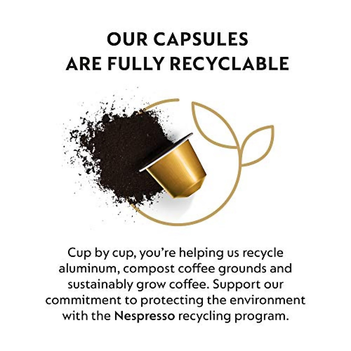 Nespresso Capsules OriginalLine, Volluto Decaffeinato Mild Roast Coffee, 10 Count (Pack of 5) Coffee Pods, Brews 1.35 Ounce, (ORIGINALLINE ONLY)