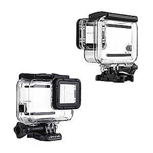 SOONSUN Waterproof Housing Case for GoPro Hero 7/6/5 Black Hero (2018), 45 Meters Underwater Protective Diving Housing Shell Case with Bracket Accessories for GoPro HERO7 HERO6 HERO5 Black Cameras