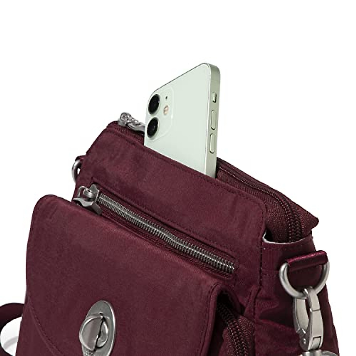 Baggallini Womens calais crossbody bag, Dark Cherry, One Size US