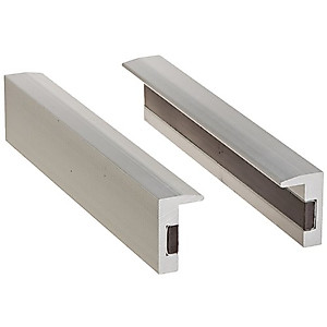 Yost Vises MA-360 Universal 6" Magnetic Aluminium Vise Jaw Caps Smooth Serrated Vise Jaw Cover Jaw Cover fits 6" Inch Vise Easily Attach with Magnet Strip - No Bolts Needed 1 Pair