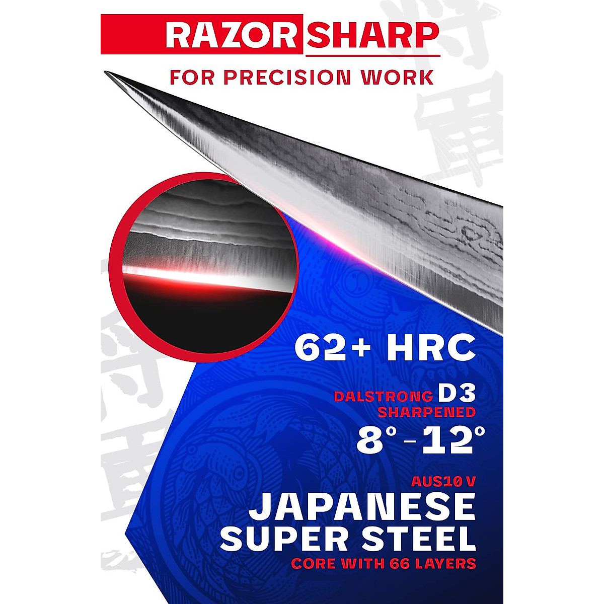 Dalstrong Shogun Series Fillet Knife 6" Bundled with Paring Knife 3.5" - ELITE - w/Sheath