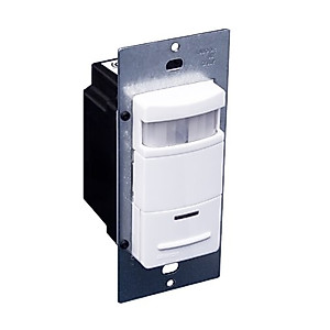 Leviton ODS06-IDW Decora PIR Wall Switch Occupancy Sensor, White
