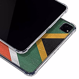 Skinit Clear Tablet Case Compatible with iPad Pro 11in (2021) Originally Designed South Africa Flag Distressed Design