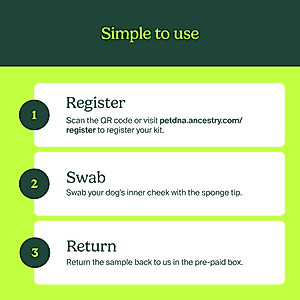 AncestryDNA Know Your Pet DNA: Dog DNA Breed Identification Test, Genetic Traits, DNA Matches, Dog DNA Test, Dog Breed DNA kit, Easy-to-Use Pet DNA Test