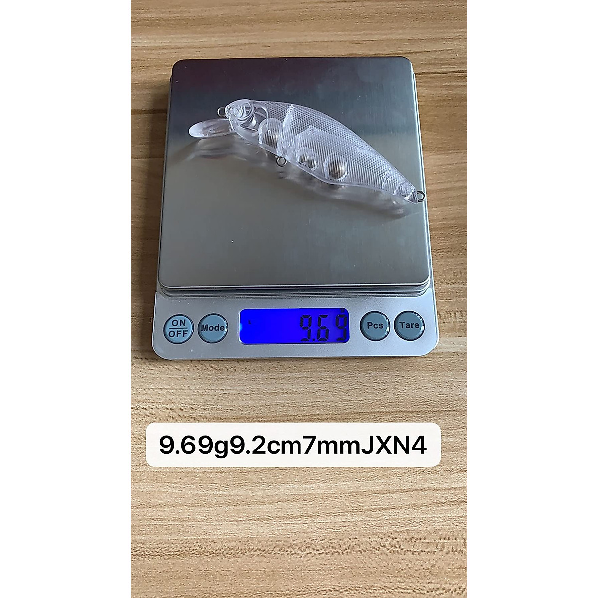 Free Eye 10pcs Unpainted Crank Bait Fishing crankbait Topwater Freshwater 92mm 9.69g Blank VIB Lures Clear Hard Baits Trout Salmon Minnow Lure Popper Lures JXN4