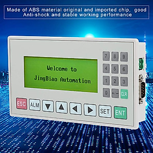 LCD Screen Text Display Module, OP320-A 3.7 inch Board Text Display HMI Support S485/RS232 Communication Port with Cable for PLC 192 x 64 Pixels
