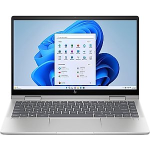 HP Envy x360 2-in-1 2023 Business Laptop 14" FHD IPS Touchscreen 10-Core 13th Intel i7-1355U 16GB DDR4 1TB SSD Iris Xe Graphics Wi-Fi 6E Backlit Keyboard Fingerprint Windows 11 Pro w/ONT 32GB USB