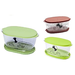 Progressive International Ultimate Keeper Set - Collapsible Produce, Fruit and Vegetable and Berry Keeper( Set of 3)