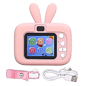 1080P Student Camera, 1080P Digital Camera Color Display 20MP 2in for Garden (Pink)