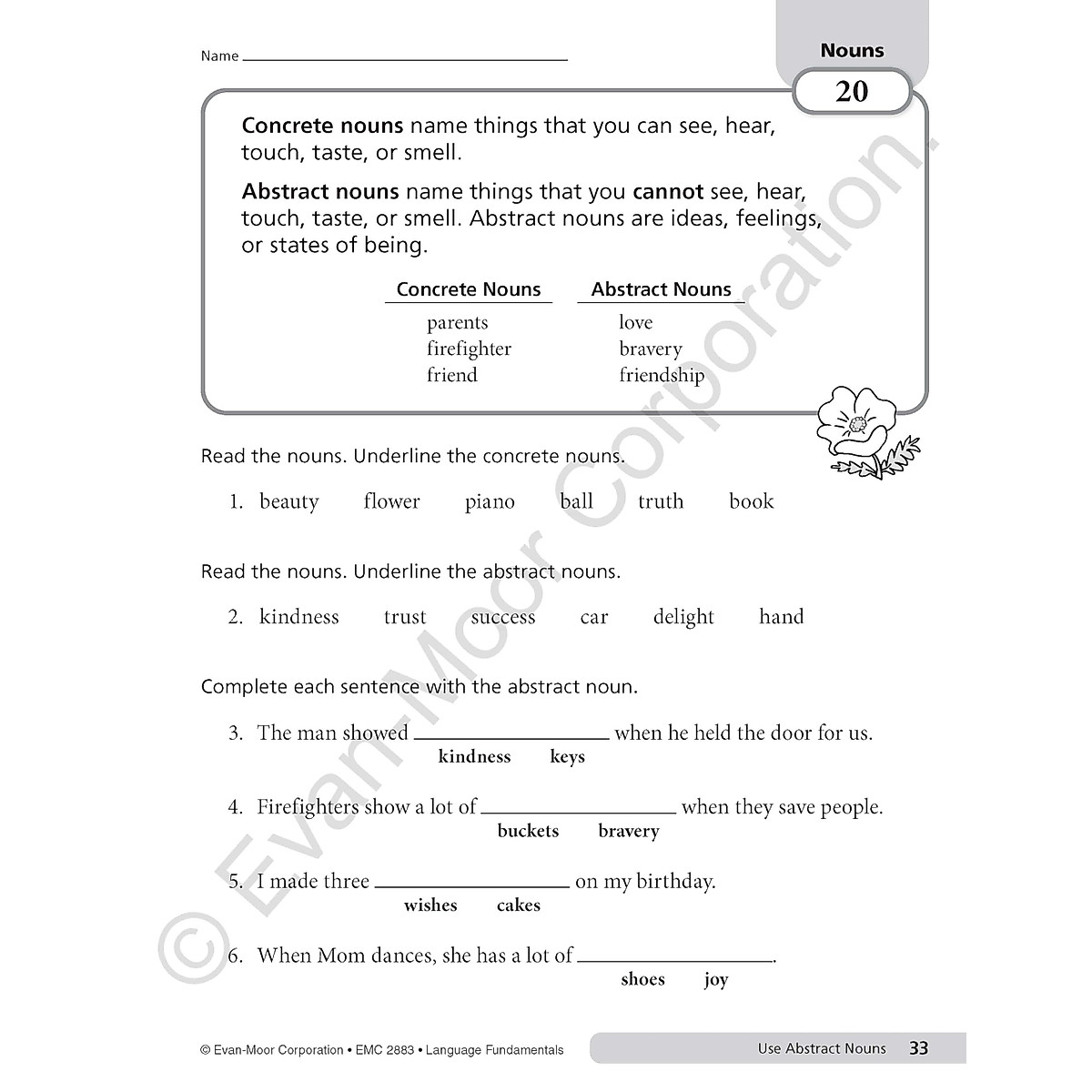 Evan-Moor Language Fundamentals, Grade 3