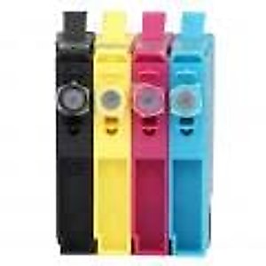 Ink Cartridge 4 Colors BK C M Y ABS Housing Printer Ink Cartridge Replacement for Printing Photos, Test Papers, Documents