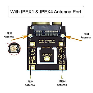 NFHK NGFF M.2 Key-A to Mini PCI-E PCI Express Converter Adapter for 9260 8265 7260 AC Card