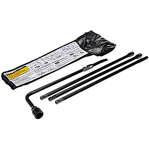 Dorman 926-000 Spare Tire Jack Handle / Wheel Lug Wrench Compatible with Select Cadillac / Chevrolet / GMC Models , Black