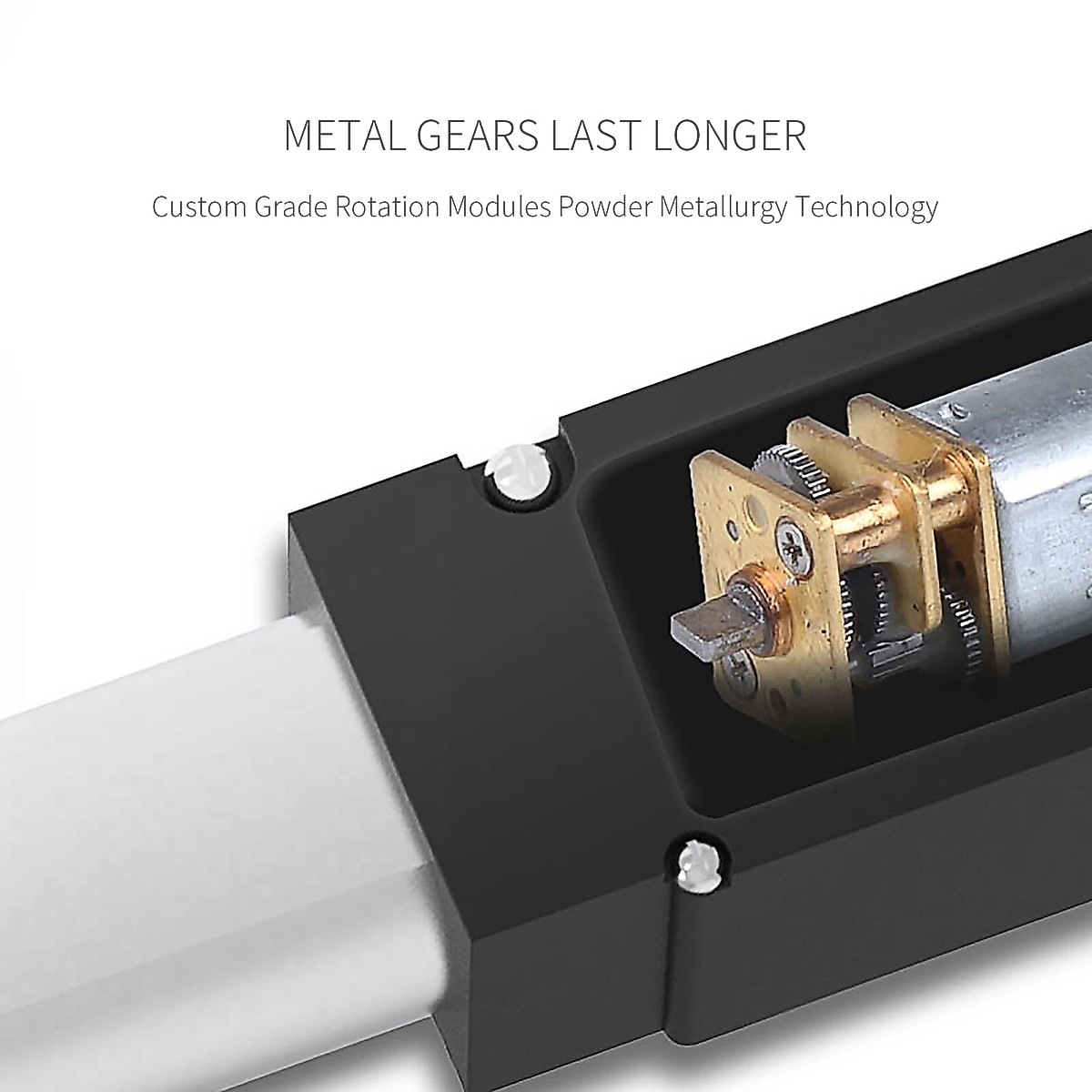 Stroke 25mm 40N IP54 Stroke 0.98" Force 8.81 lbs High-Speed 0.6"/sec Linear Actuator 12v Linear Motion actuators Linear servo for Fan Blades Cabinets Home Automation…with Mounting Brackets