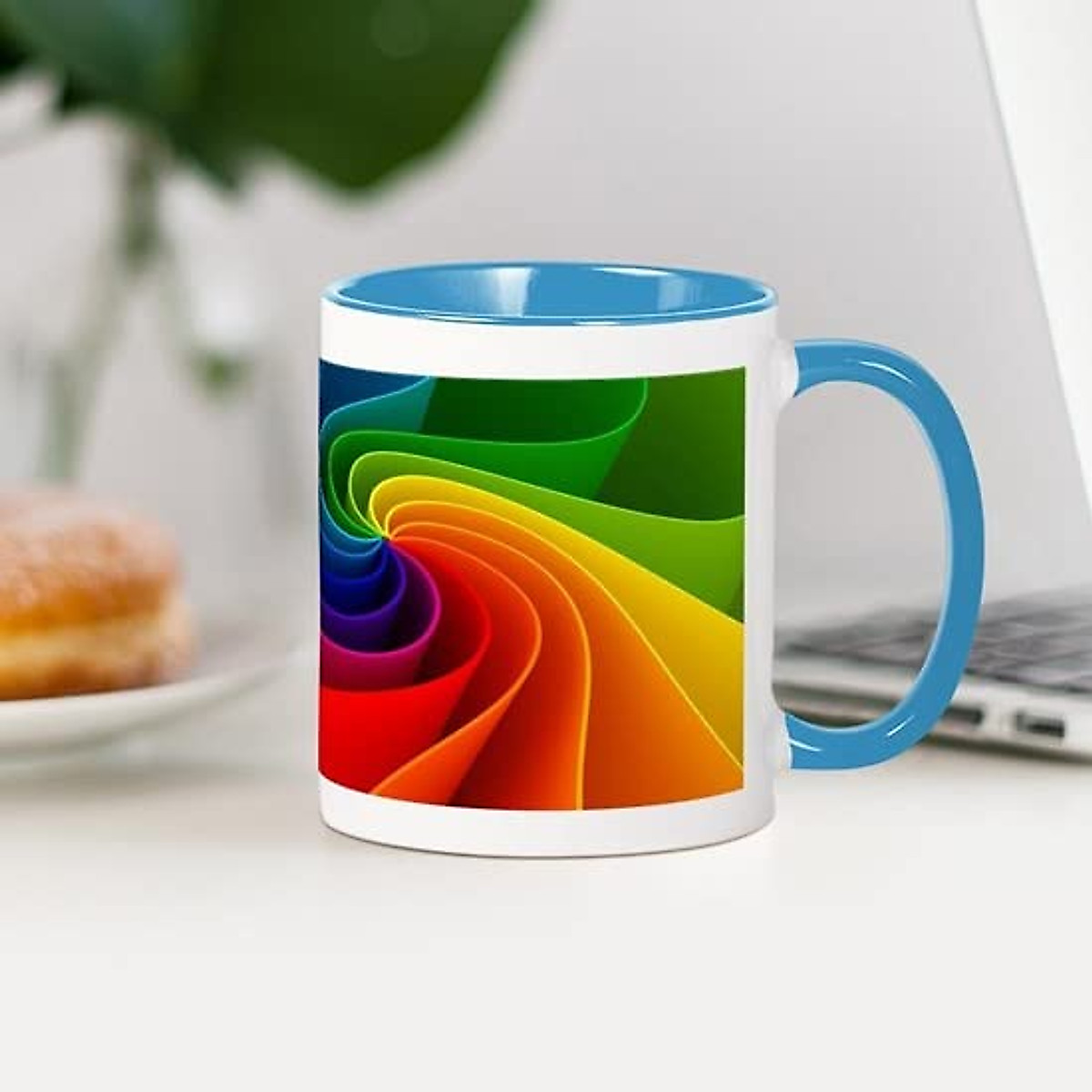 CafePress Rainbow Mug Ceramic Coffee Mug, Tea Cup 11 oz