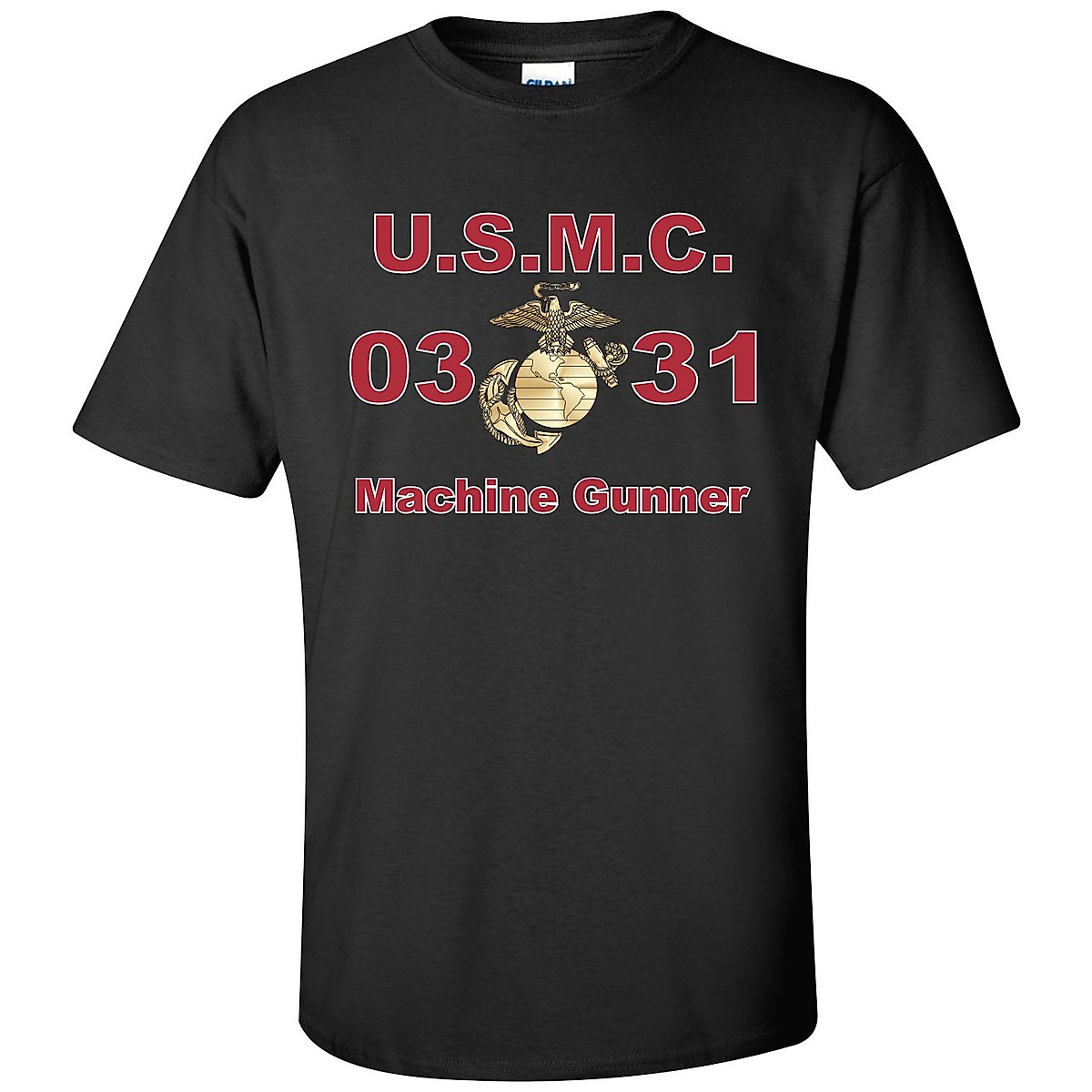 United States Marine Corps MOS 0331 Machine Gunner T-Shirt