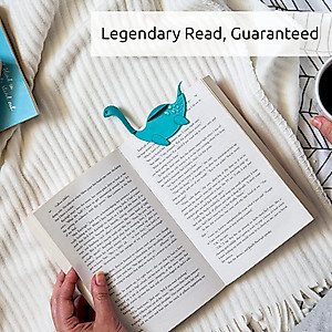OTOTO Nessie Tale Book Mark - Turquoise Pagekeeper Bookmark - Unique Gifts for Readers, Women & Men, Book Markers - Pretty Bookmarks Lightweight Plastic Manga Bookmark for Girls, Boys, Kids
