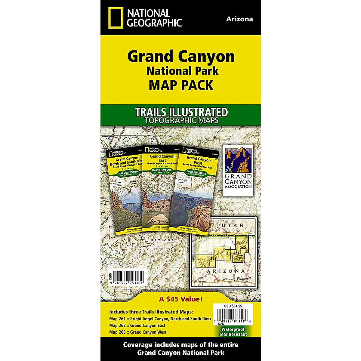 Grand Canyon National Park [Map Pack Bundle] (National Geographic Trails Illustrated Map)