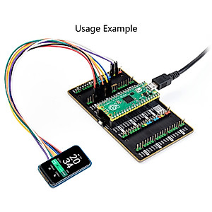 waveshare 1.47inch Round LCD Display Module for Arduin/Raspberry Pi/STM32, IPS Screen Monitor 172x320 Resolution,SPI Interface 262K RGB Colors, Clear and Colorful Displaying Effect