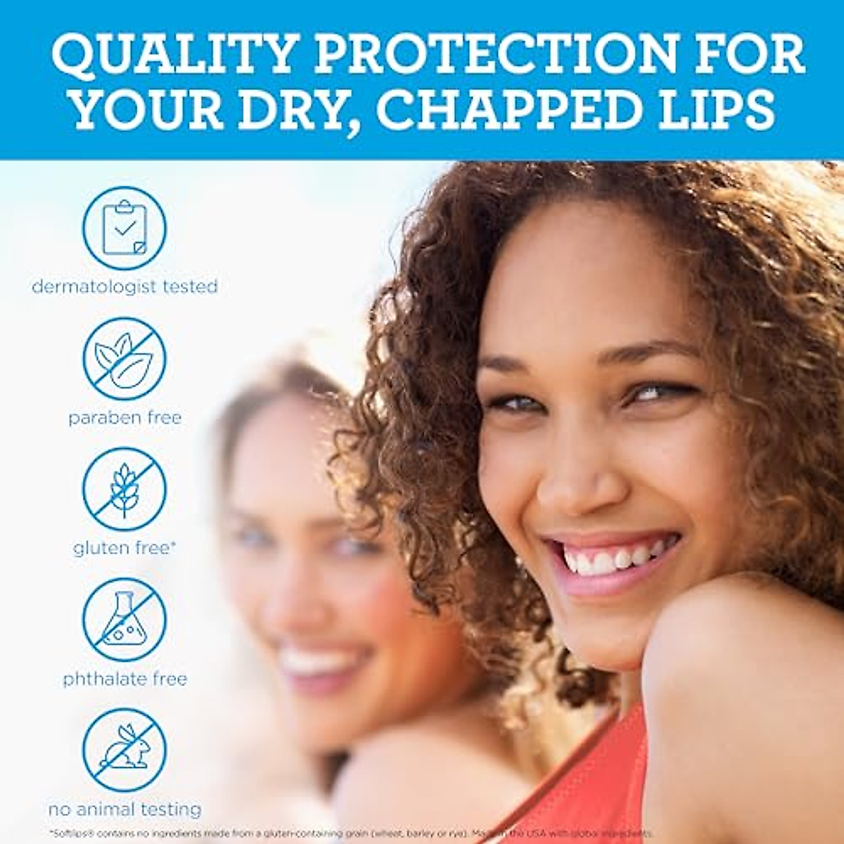 Softlips Daily Lip Moisturizer For Very Dry Lips, Vanilla Flavored Lip Balm, SPF 20, Hydrates, Soothes & Prevents Dry, Chapped Lips, Smooth Glide Formula, Dermatologist Tested, Pack of 2 Chap Sticks