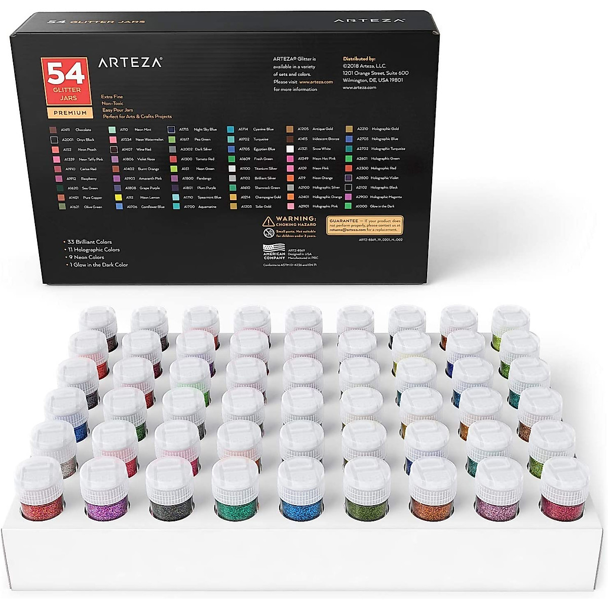 ARTEZA ARTZ-8569-2 Arts-and-Crafts-Glitter, Multicolor 54