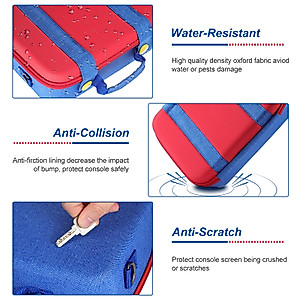 abcGoodefg Carrying Storage Case Compatible With Nintendo Switch, Protective Hard Shell Carry Bag for Nintendo Switch Console and Accessories
