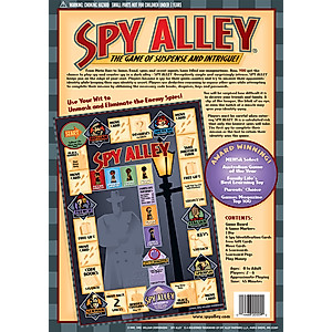 Spy Alley Mensa Award Winning Family Strategy Board Game