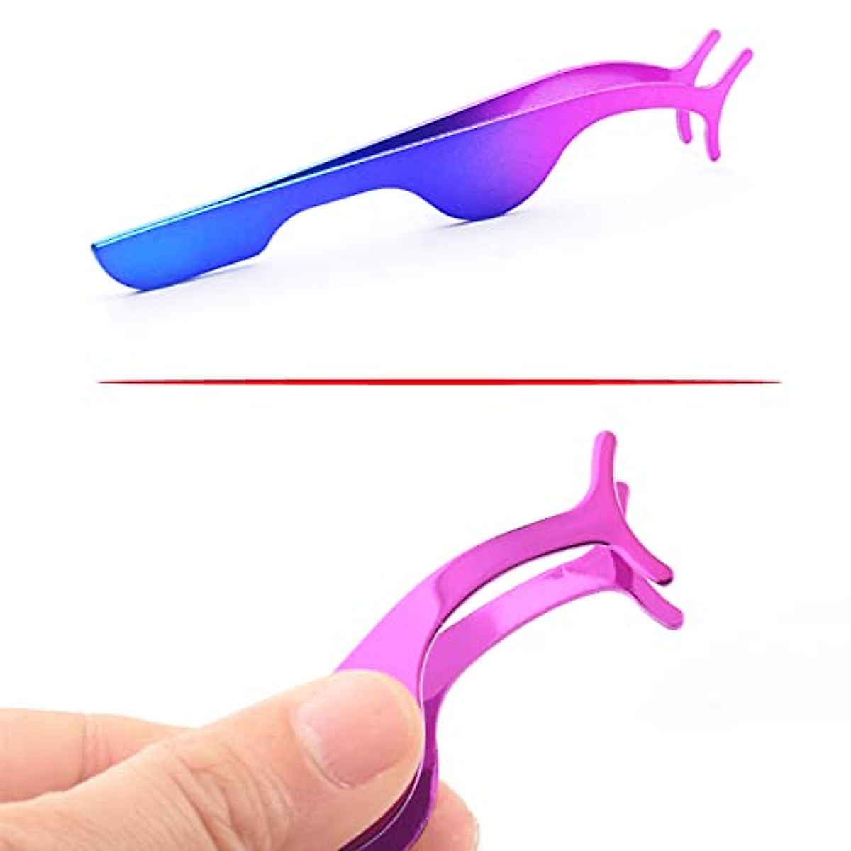 2pcs Eyelash Applicator Tool Eyelash Tweezers Lash Tool for False Lashes Lash Tools for Eyelash Extensions Fake Eyelash Applicator Lashes Clip Eyelash Tweezer Set