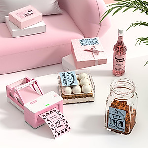 MUNBYN 4"x6" Pink Direct Thermal Shipping Labels, Commercial Grade Permanent Adhesive Fanfold Mailing Postage Label Paper for Thermal Printers and Packages, 500 Sheets per Stack